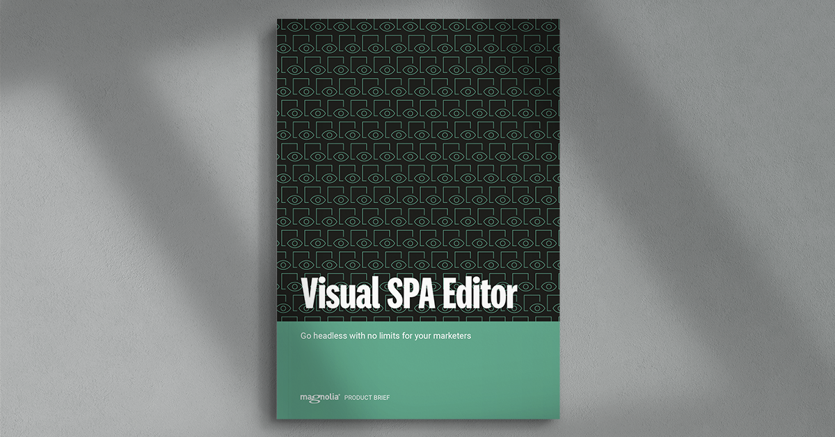 Visual SPA Editor Product Brief | Magnolia Headless CMS