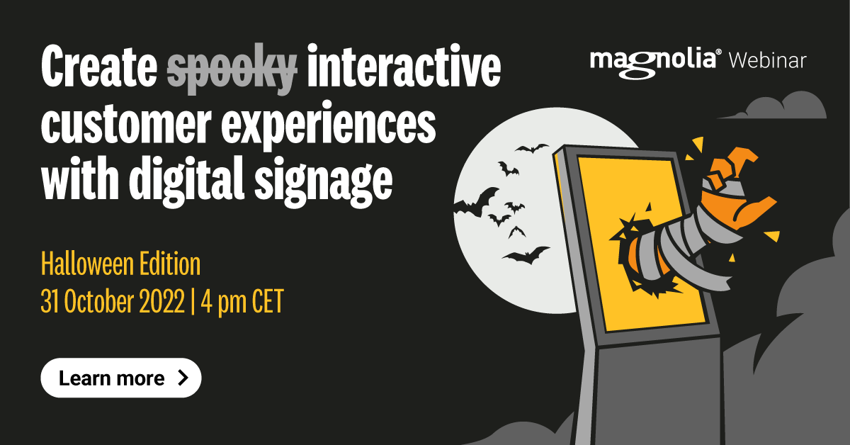 Create interactive customer experiences with digital signage | Magnolia ...